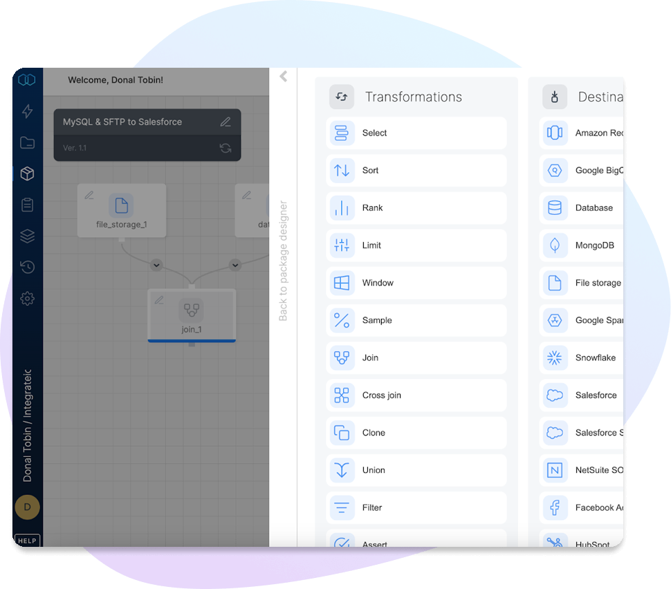 Low-code ETL and Reverse ETL | Integrate.io